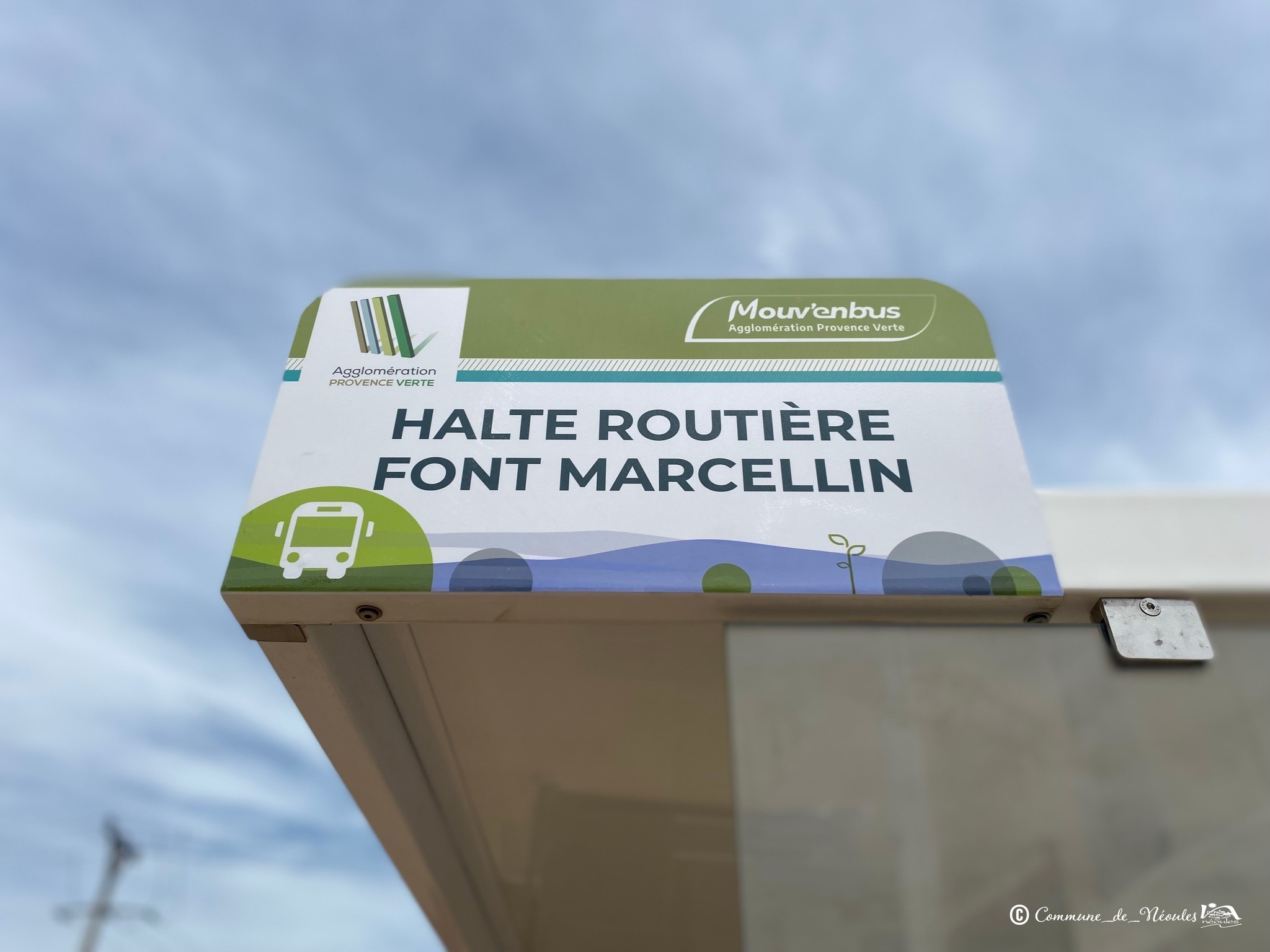Inauguration de la halte routière "Font Marcellin" - Néoules